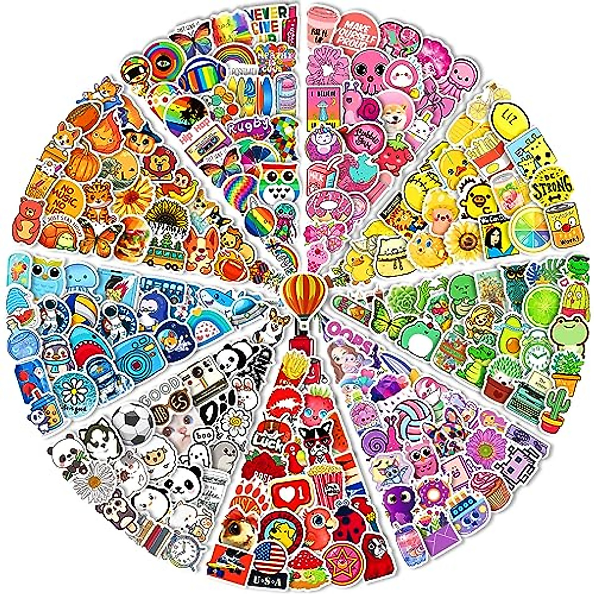 1000Pcs Stickers for Kids | Water Bottle Stickers for Kids | Bulk Stickers for Water Bottles Laptop Hydroflask | Waterproof Vinyl Stickers for Teens Kids Girls Adults[No-Duplicate Sticker Pack]