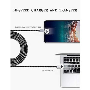 Teeind USB Type C Cable Fast Charging, Tpc001 5 Pack(6Ft 3A) Braided C Charger Cables Compatible with Samsung S10e/note 9/s10/s9/s8 Plus/A80/A50/A20