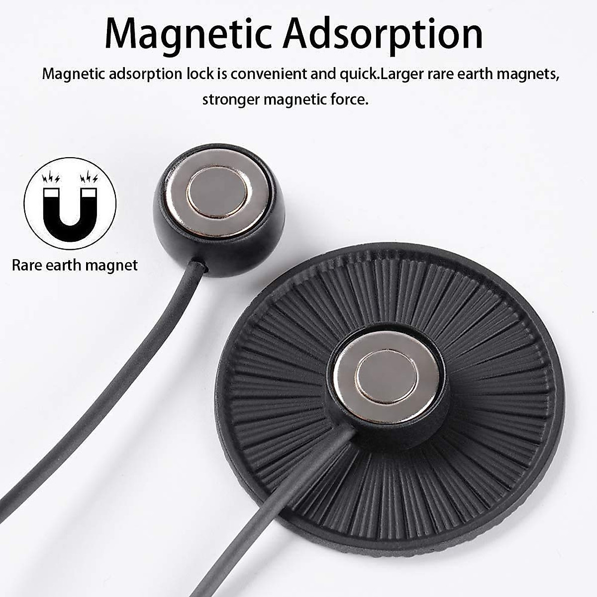 Magnetic Curtain Tiebacks Clips Decorative Rope Holdbacks, 2 Pack Sector Tie Backs Weave Holder for Window Draperies Hold Curtains Drape Ties Backs Holdback, Bedroom Home Décor (2, Rose Gold)