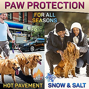 Natural Dog Paw Balm, Dog Paw Protection for Hot Pavement, Dog Paw Wax for Dry Paws & Nose, Canine Paw Moisturizer for Cracked Paws, Cream Butter for Cat, Dogs Paw Protectors, Paw Pad Lotion (2 oz)