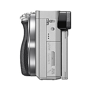 Sony Alpha a6300 Mirrorless Camera Interchangeable Lens Digital Camera with APS-C, Auto Focus & 4K Video - ILCE 6300/S Body with 3” LCD Screen - E Mount Compatible - Silver (Includes Body Only)