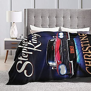 Stephen King Christines Custom Cars Super Soft Lightweight Cozy Microplush Throw Blanket for Sofa Chair Couch and Bed Room Decor