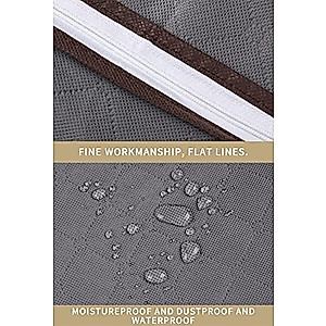 XCJTGRY 3 Pack Large Capacity Clothes Storage Bag Organizer with Reinforced Handle,Foldable with Sturdy Zipper, Clear Window Storage Bag 90L