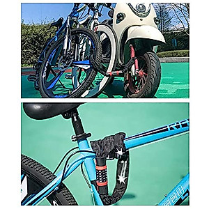 VIGAT Bicycle Lock, Safe Anti-Theft Bicycle Password Chain Lock-No Key Needed, Suitable for Bicycle, Motorcycle, Electric Car, Gate Lock(Size:60cm)