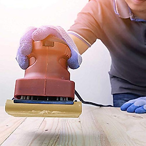 Dura-Gold Premium 80, 120, 150, 220, 240, 320, 400, 600, 800, 1000 Grit 1/4 Sheet Size Gold Sandpaper with Hook & Loop Backing, 5.5" x 4.5", 4 Each 40 Total - Wood Woodworking Automotive, Palm Sanders