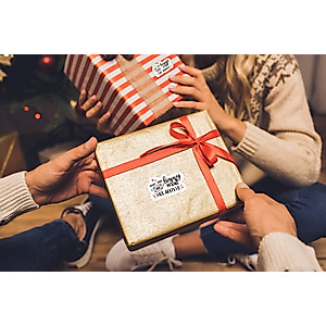 WHING Happy Mail Funny Small Shop Stickers, Online Retailers Shop Owners Order Packages Labels Small Business Thank You Sticker Envelope Seals, 500 Labels Per Roll