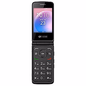 Flip Phone 4G LTE GSM Alcatel Go Flip Factory Unlocked BIG BUTTONS + External LCD Bluetooth WIFI Mp3 Camera Elderly A405DL