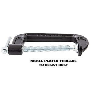 GreatNeck CC5 5-Inch C-Clamp, Automotive and Wood Clamps, Wood Working Tools and Welding Clamps, C Clamps for Home Improvement and Automotive Repair