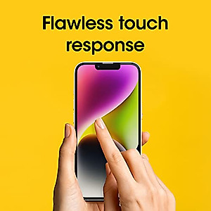 OtterBox ALPHA GLASS SERIES ANTIMICROBIAL Screen Protector for iPhone 14, iPhone 13 & iPhone 13 Pro