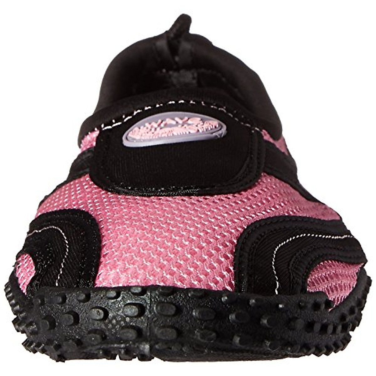 Womens Water Shoes Aqua Socks Pool Beach ,Yoga,Dance and Exercise (10, Black/Pink 1185L)