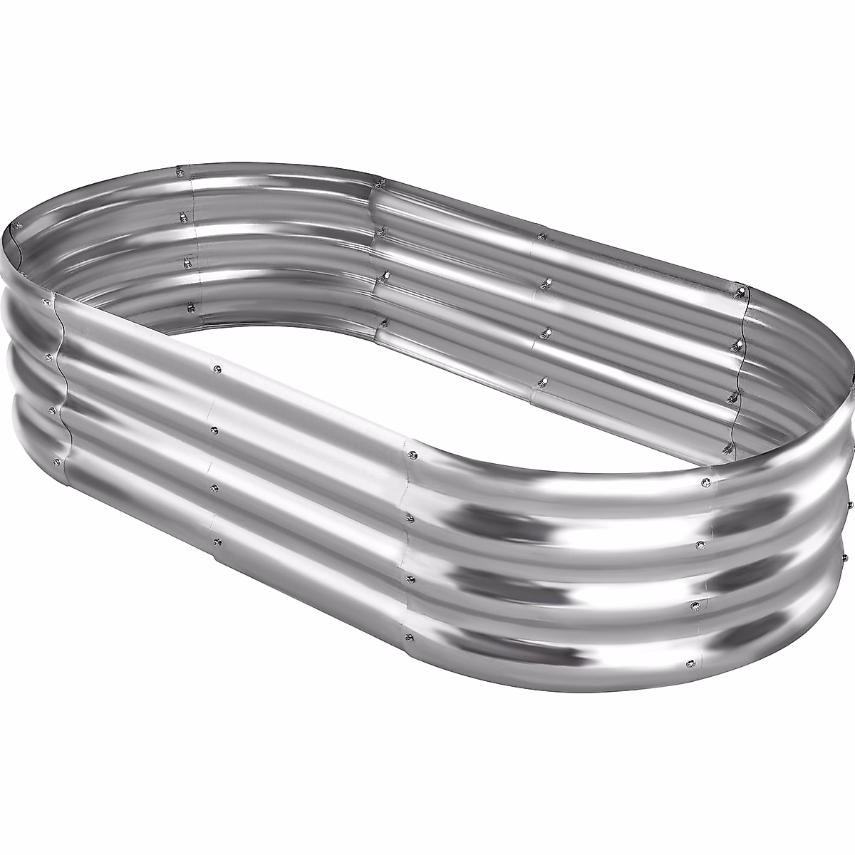 ENJOYBASICS Raised Garden Bed Kit, Galvanized Raised Planter 4x2x1ft Box Outdoor for Vegetables, Large Bottomless Metal Raised Bed for Gardening, Herb, Growing Fruits, Flower