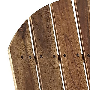 Christopher Knight Home Hanlee Folding Wood Adirondack Chair, Natural Stained Twin