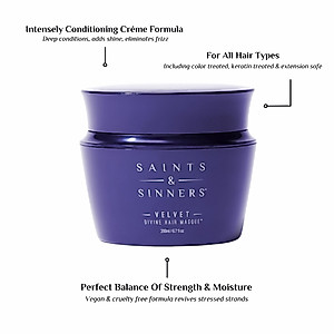 Saints & Sinners Award-Winning Velvet Divine Hair Masque to Repair Dry, Damaged, Frizzy Hair