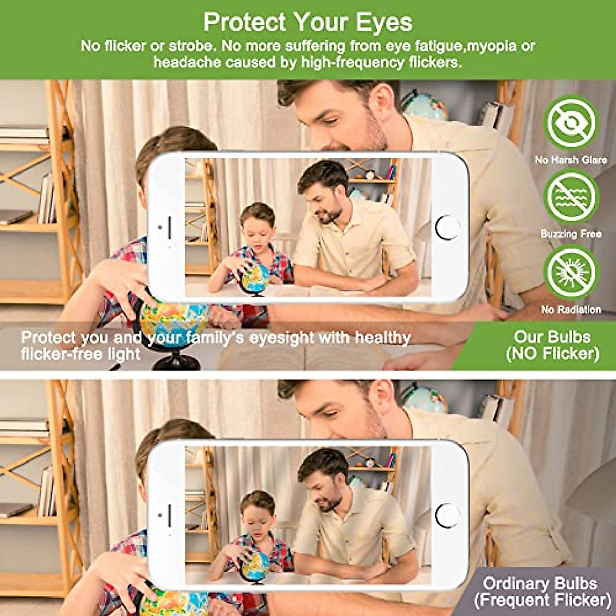 Volxon Dimmable E26 Edison Bulbs 60 Watt LED Equivalent, Vintage Style Antique Light Bulbs, 6W 2700K Warm White, High Brightness 800LM, LED Filament Bulb, 95+ CRI, ETL Listed(4 Pcs)