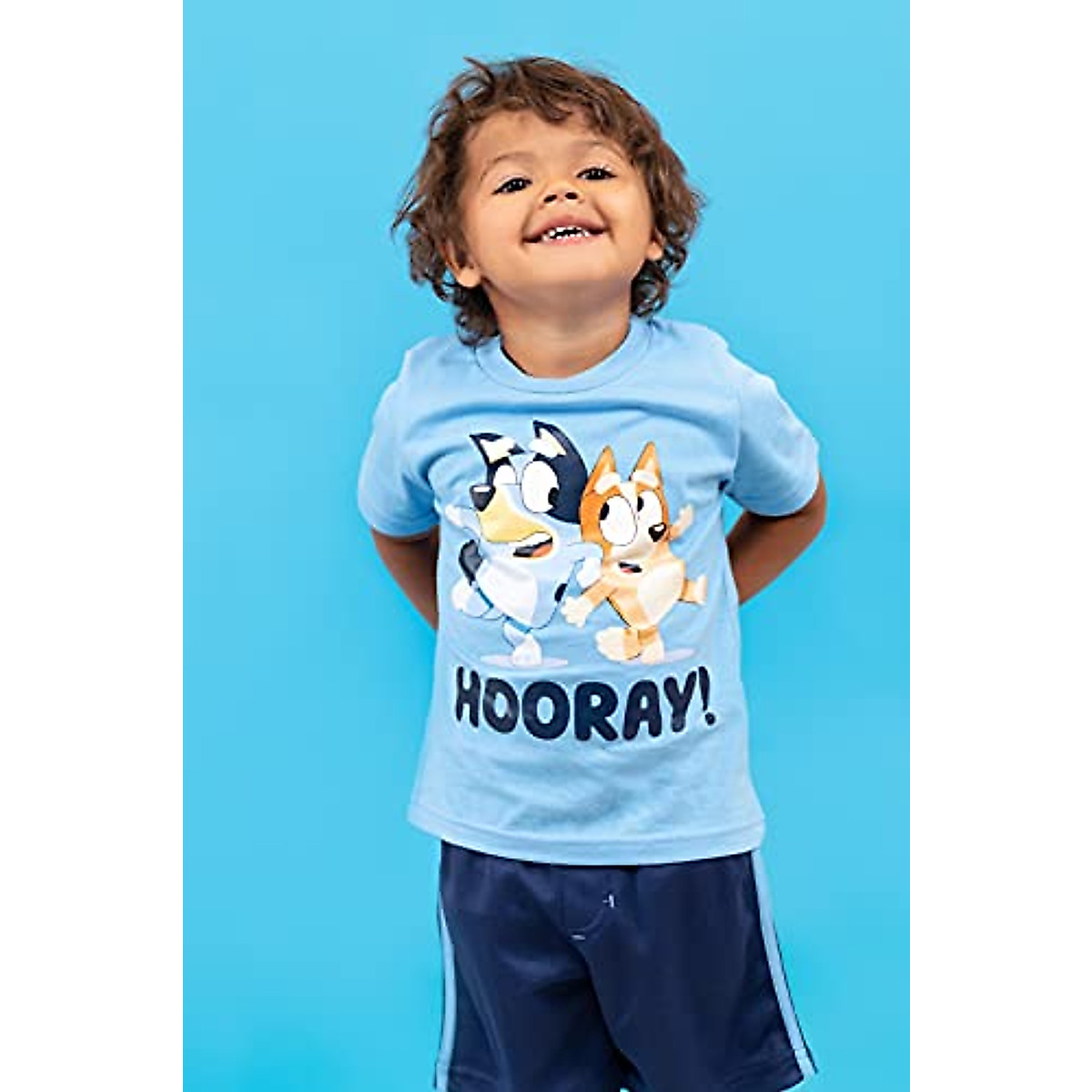 Bluey Toddler Boys T-Shirt and Mesh Shorts Outfit Set 4T