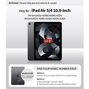 Ambison [2Pack Matte Glass Screen Protector Compatible with iPad Pro 11 2022, Writing Smooth/Anti Glare, Reduce Nib Wear, Fingerprint Free for iPad Pro 11 /iPad Air 5/iPad Air 4th Generation