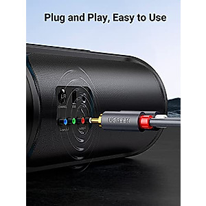 UGREEN RCA Cable, 6FT 2RCA Male to 2RCA Male Stereo Audio Cable Gold Plated Car Audio Subwoofer Adapter Dual Shielded Red and White Cord for Home Theater Amplifier Hi-Fi System Car Audio Speaker