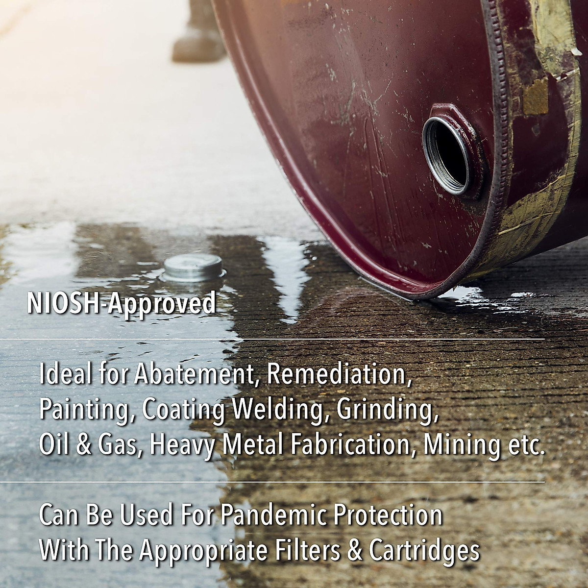 Honeywell North 5400 Series Niosh-Approved Full Facepiece Respirator, Small (54001S)