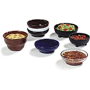 Carlisle FoodService Products 087503 Melamine Salsa Dish, 5 oz. Capacity, Black (Case of 48)