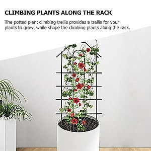 GANAZONO 2pcs Bracket Outdoor Lattice Trellis trellises for Climbing Plants Climbing Frame Vine Trellis Outdoor Accessories Raspberry Trellis Flower Stand Scaffolding Pergola