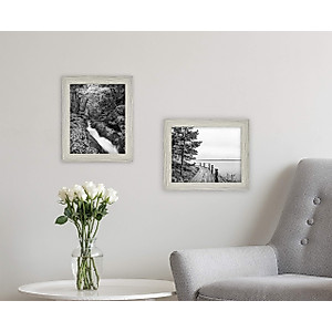 MCS Studio Gallery 8x10 Picture Frame Gray Woodgrain, Vertical & Horizontal Wall Hanging & Easel for Tapletop Display, Rectangle Photo Frame for Photos, Posters & Art Prints (2-Pack)