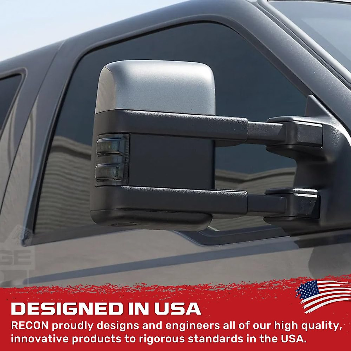 Recon 264140BK LED Mirror Smoked Lens Kit