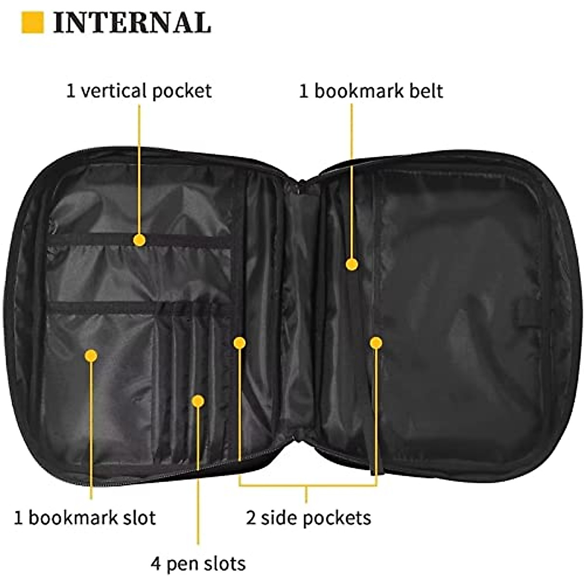 JEOCODY Wild Horse Bible Cover Case for Women Bible Case Large Bible Bags Study Book Cover for Kids with Handle and Pockets Carrying Bible Holder Church Tote Bags for Christian