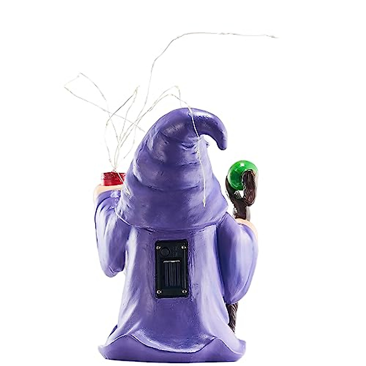 Joint Honglin Resin Gnome Statue Outdoor Decor Waterproof Firework Solar LED Lights Gnome Garden Sculpture Decorations for Outside Lawn Patio Yard Ornament Gifts (Gnome)