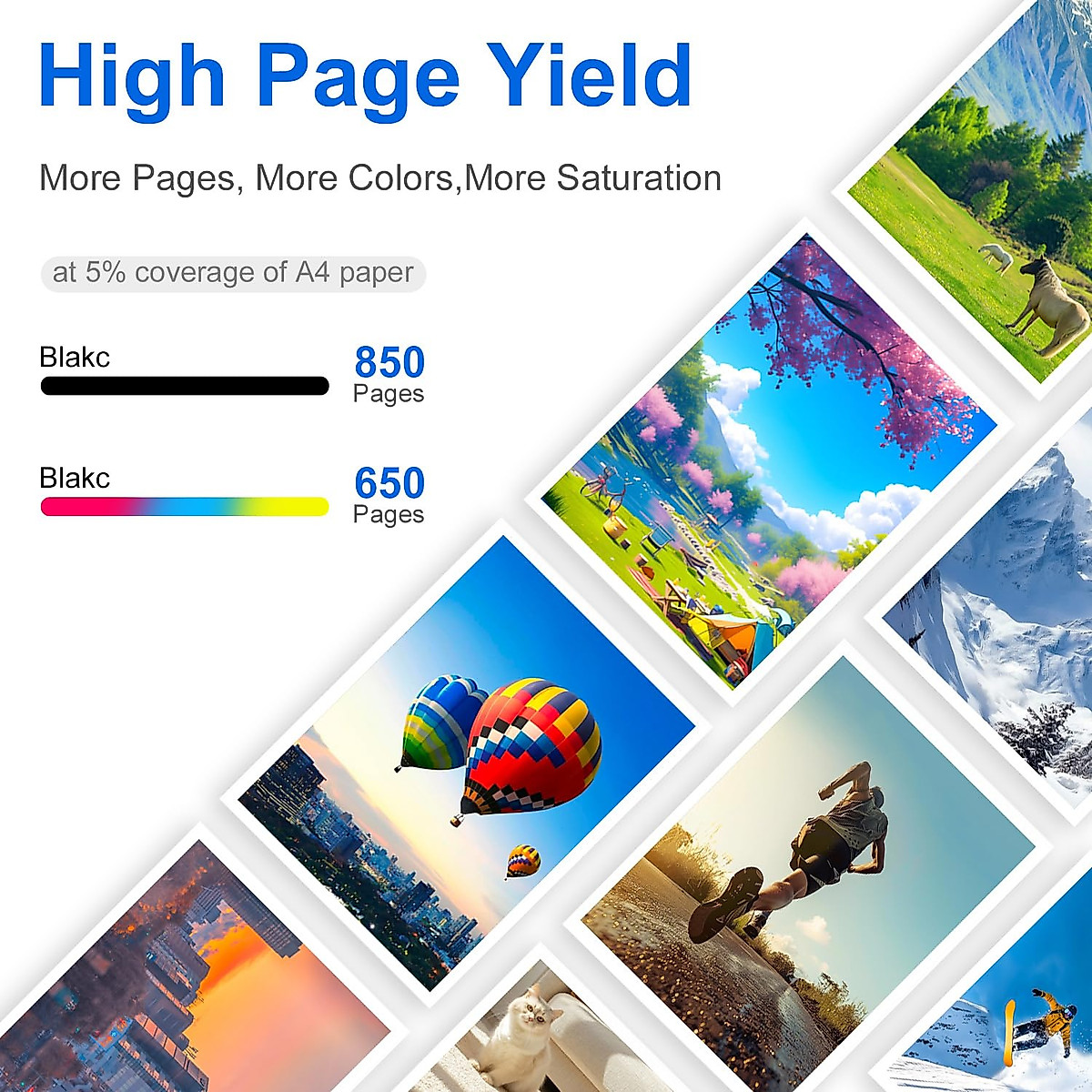 FACMS Compatible 280XXL Ink Cartridge Replacement for Canon 280 281 Ink Cartridges PGI-280XXL CLI-281XXL for PIXMA TR7520 TR8520 TS6120 TS6220 TS6320 TS8120 TS8220 TS9120 TS9520 TS9521C TS702 Printer