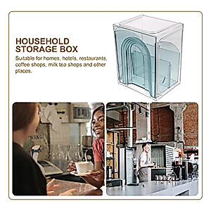 Plastic Tea Bag Organizer Clear Tea Bag Holder for Kitchen Pantry Cabinets Countertops Sugar Packet Coffee Condiment Spices Pouches Blue