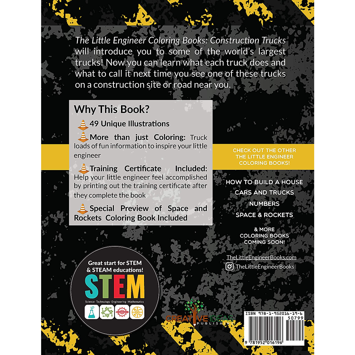 The Little Engineer Coloring Book - Construction Trucks: Fun and Educational Construction Truck Coloring Book for Preschool and Elementary Children