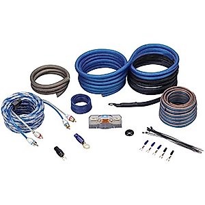 Rockville RWK4CU 4 AWG Gauge 100% Copper Complete Amp Installation Wire Kit OFC