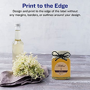 Avery Kraft Brown Round Labels with Sure Feed, 1-5/8" Diameter, 500 Kraft Brown Labels, Print-to-The-Edge, Laser/Inkjet Printable Labels