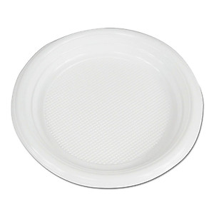 Boardwalk Hi-Impact Plastic Dinnerware, Plate, 6" Dia, White, 1,000/Carton