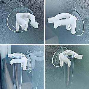 OSALADI 16Pcs Window Candle Clamp Clips Christmas Candle Suction Cups Holder Taper Candle Holders for Home Weeding Party Decoration