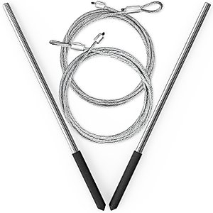 Blesseras 2-Pack Garage Door Winding Bars & 2-Pack 8.5' Cable for 7 Feet Garage Door