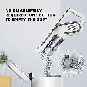 VACLAB Corded Stick Vacuum, 19KPa Lightweight Small Vacuum Cleaner with 650W Powerful Suction, 1.9Lb 3-in-1 Convenient Handheld Vac for Pet Hair Hard Floor Quick Cleanups