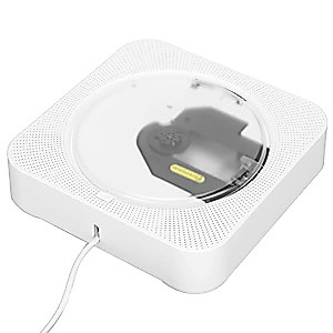 Jopwkuin Portable DVD Players CD Player Wall Mountable KC606 Dual Speakers Home DVD Players with CD, DVD, CD R/RW, DVD R/+R, DVD+RW/RW, VCD, U Disk Play Function for Language Learning(US Plug)