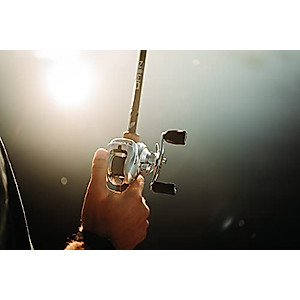 13 FISHING - Modus C2 Baitcast Reel - 6.6:1 Gear Ratio - Left Hand Retrieve (Fresh) - MODC2-6.6-LH,Silver