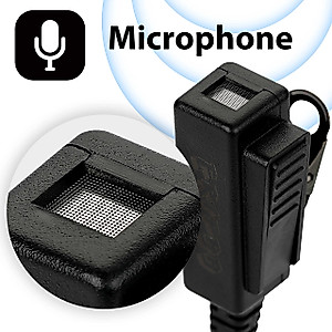 ERIPHA Earpiece for Midland GXT1000VP4 Walkie Talkie 2 Way Radio Surveillance Security Headset Acoustic Tube Ear Piece with Mic PTT LXT500VP3 GXT1050VP4 GXT1000XB (2 Packs)