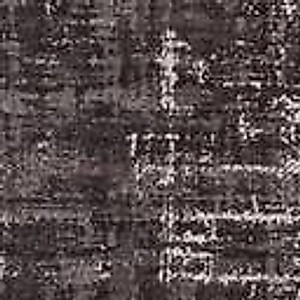 Rugs.com Valencia Collection Area Rug – 4' x 6' Charcoal Low Rug Perfect for Entryways, Kitchens, Breakfast Nooks, Accent Pieces