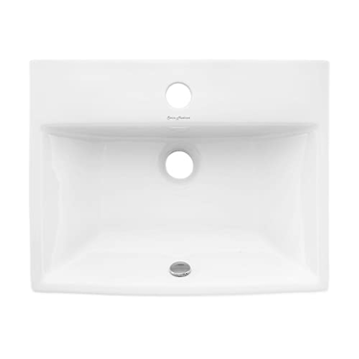 Swiss Madison Well Made Forever SM-WS317 Voltaire Wall Hung Sink, Glossy White