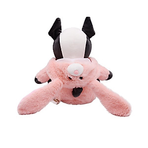 BABOLI Cuddly Husky Stuffed Animals Soft Toys with Adorable Bunny-Style Clothes Super Cute Husky Dog Plush Animal for Easter Day Gifts or Kids Birthday Party Supplies 10 Inches