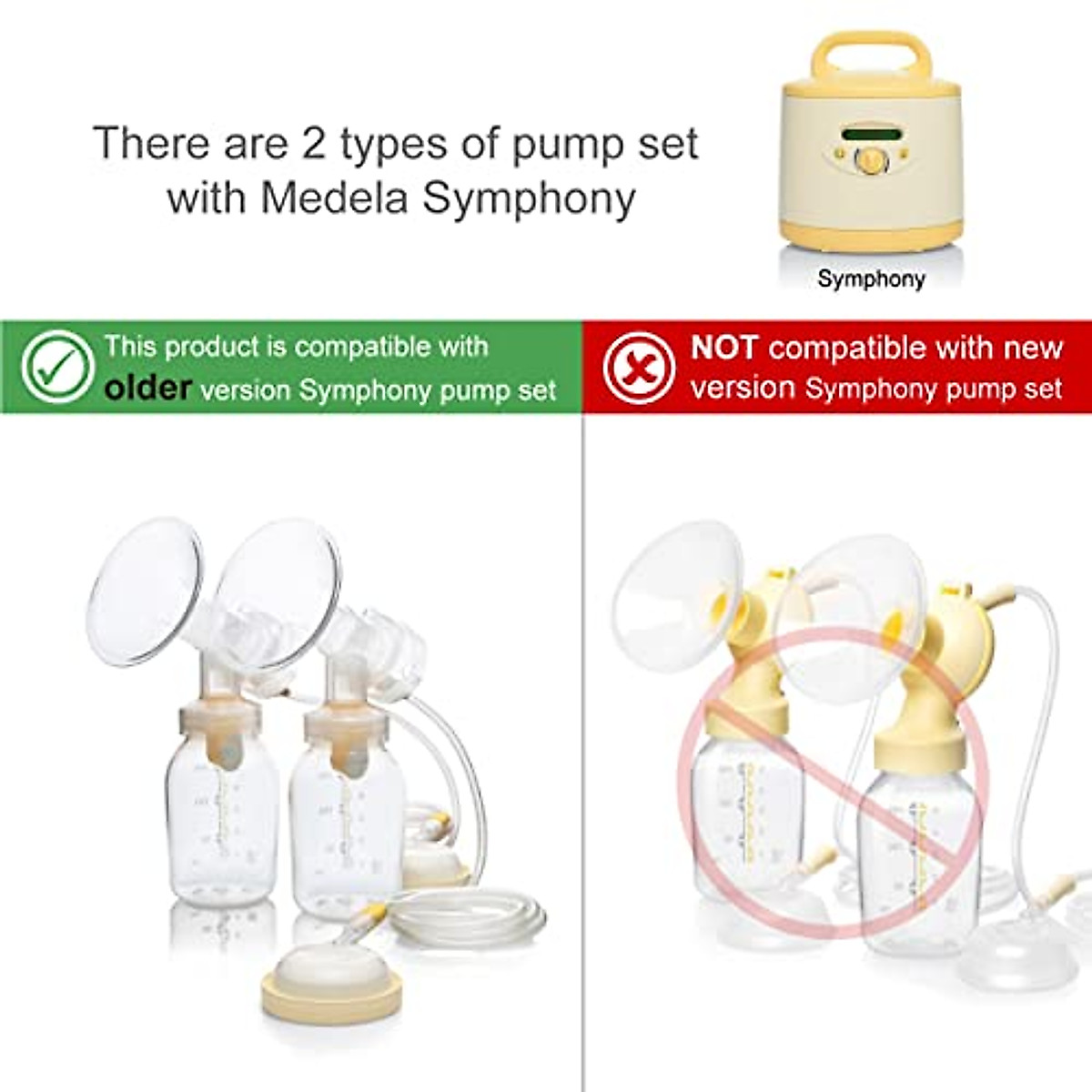 Maymom Membranes Compatible with Medela Breastpumps, Suitable for Lactina, Manual Freestyle, Symphony, Swing, Pump in Style Pumps, Part # 87088 (White, 16pc)