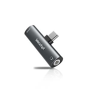 Teleadapt USB C to 3.5mm Headphone Audio and Charger Adapter, 2-in-1 USB C to Aux Mic Jack Adapter with PD 60W Fast Charging for Stereo, Hi-Res DAC, Compatible with Galaxy S20/ S21/NoteS20, Pixel 2/3