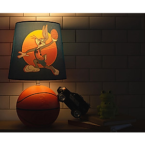 Space Jam 2: A New Legacy Tune Squad Basketball 3D Desk Lamp, Bugs Bunny Mood Light | Home Decor Accessories And Room Essentials | Official Looney Tunes Collectible | 14 Inches Tall