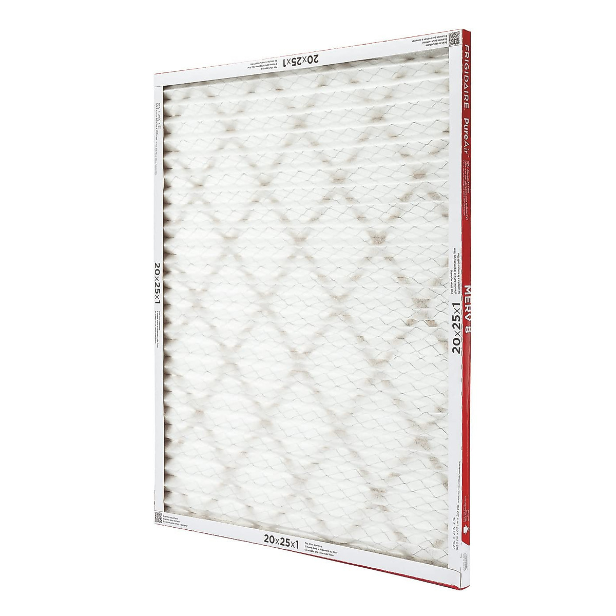 Frigidaire PureAir® 20x25x1 MERV 8 Allergen Electrostatic Pleated Air Conditioner HVAC AC Furnace Filters - 6 Pack (exact dimensions 19.81 X 24.81 X 0.81)