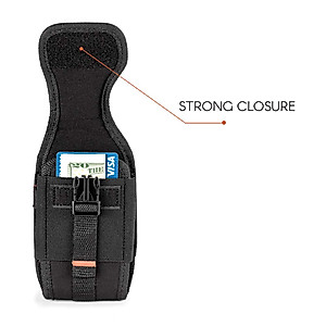 Agoz Scanner Case for Honeywell Dolphin CT40 CT50 CT50h CT60, CN51 CN75 CN75e CN3 Handheld Barcode Scanner Touch Mobile Computer, Rugged Holster Pouch Metal Clip, Belt Loops, Card Slot, Front Buckle