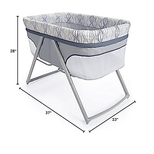 Ingenuity Foldaway Rocking Bassinet - Fletcher - Portable Folding Rocking Bassinet