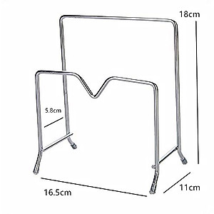 Stainless Iron Cutting Board Holder Wire Stand Organizer Pot Lid Rack Organizer fit for Kitchen Cabinet Rack Storage